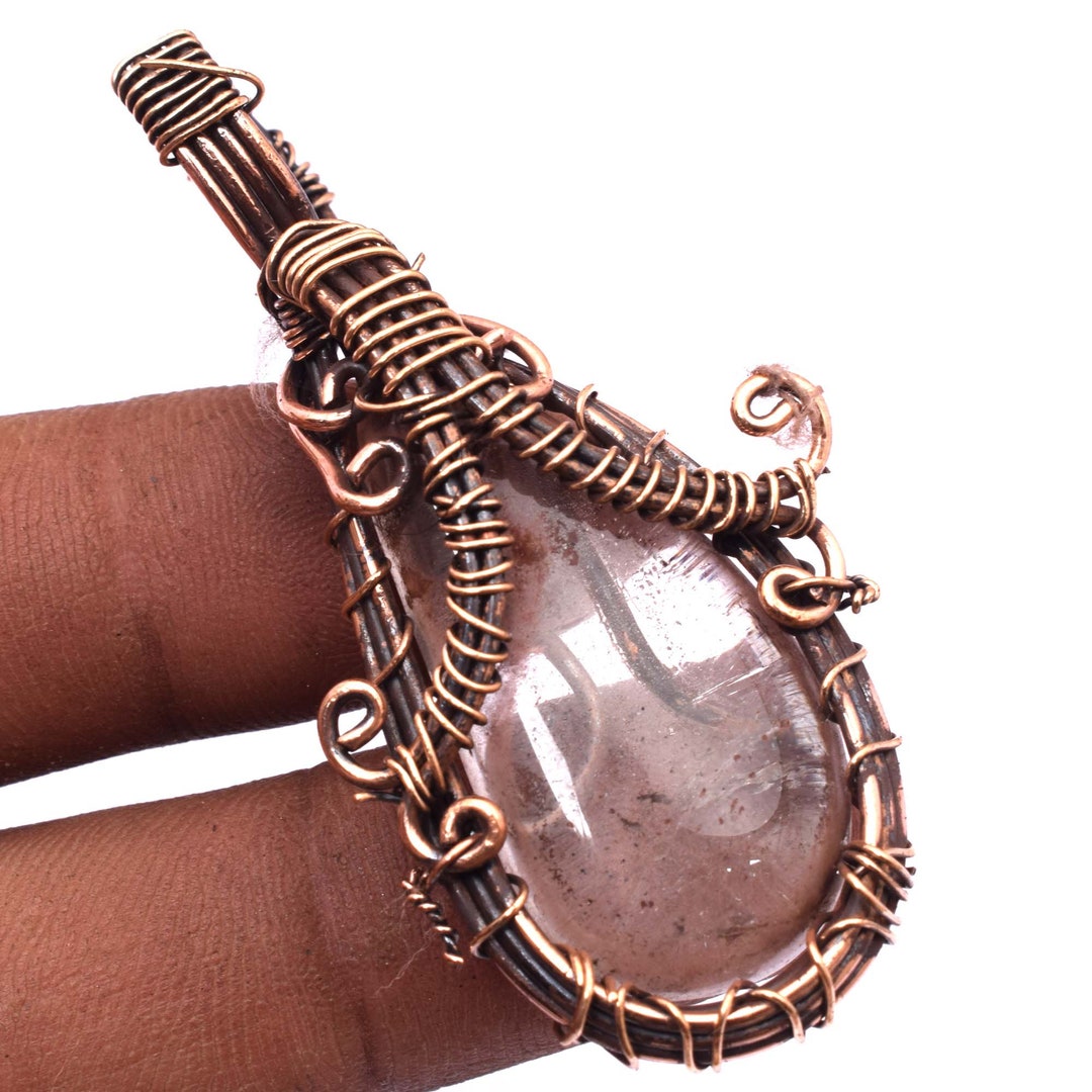 Most Beautiful Handmade Jewellery Copper Plated Wire Wrapped Pendants ...