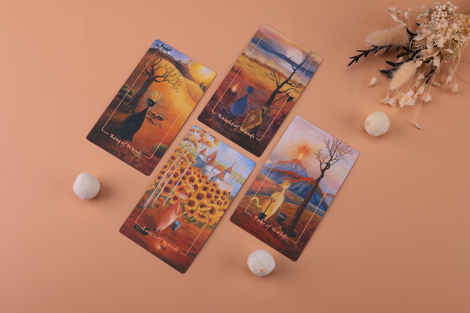The Feline Rider Tarot-78 Tarot Decks Booklet Major and - Etsy