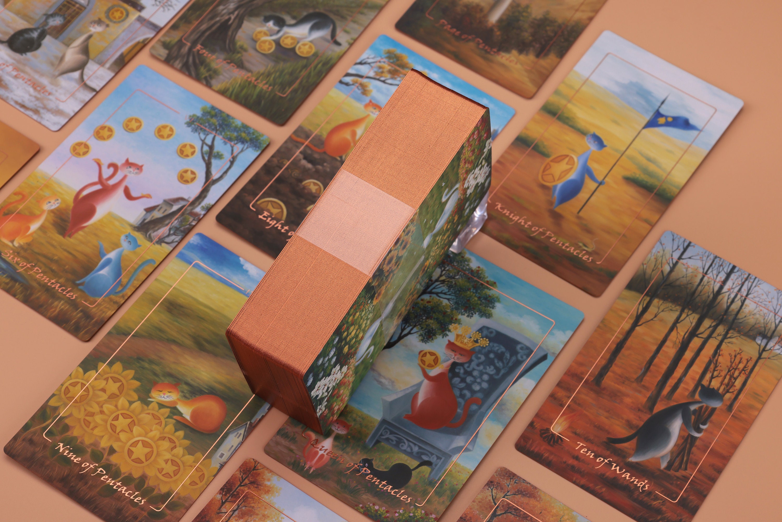 The Feline Rider Tarot-78 Tarot Decks + Booklet, Major and Minor Arcana ...