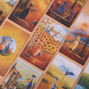 The Feline Rider Tarot-78 Tarot Decks + Booklet, Major and Minor Arcana ...