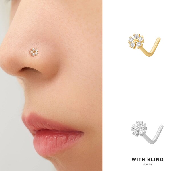 Micro Nose Stud - Etsy