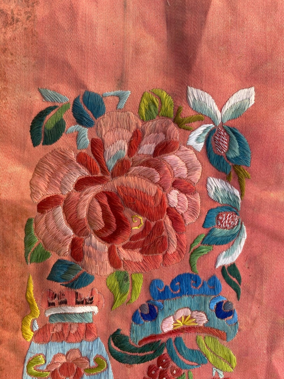 Ancient Chinese Embroidery in Antique Silk 17x88 Cm - Etsy New Zealand