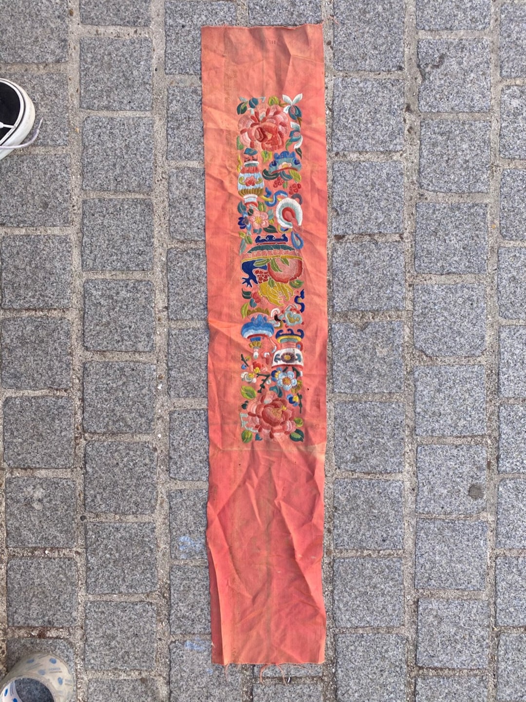 Ancient Chinese Embroidery in Antique Silk 17x88 Cm - Etsy New Zealand