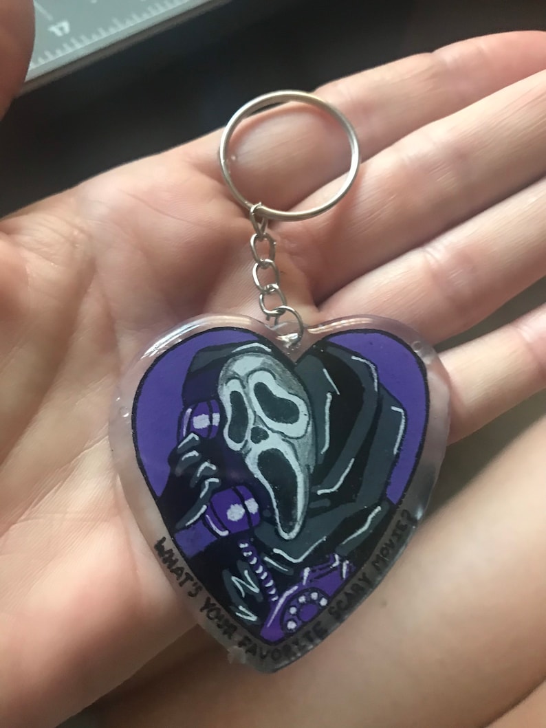 Ghostface From Scream Keychain - Etsy