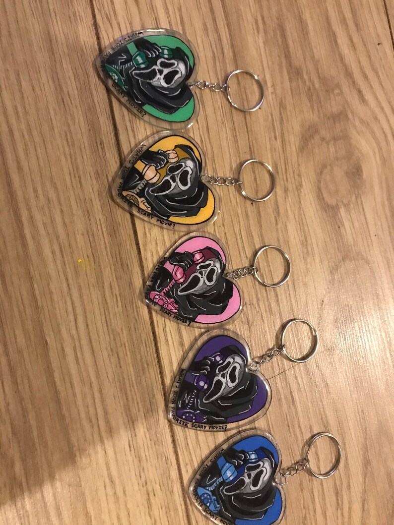 Ghostface From Scream Keychain - Etsy