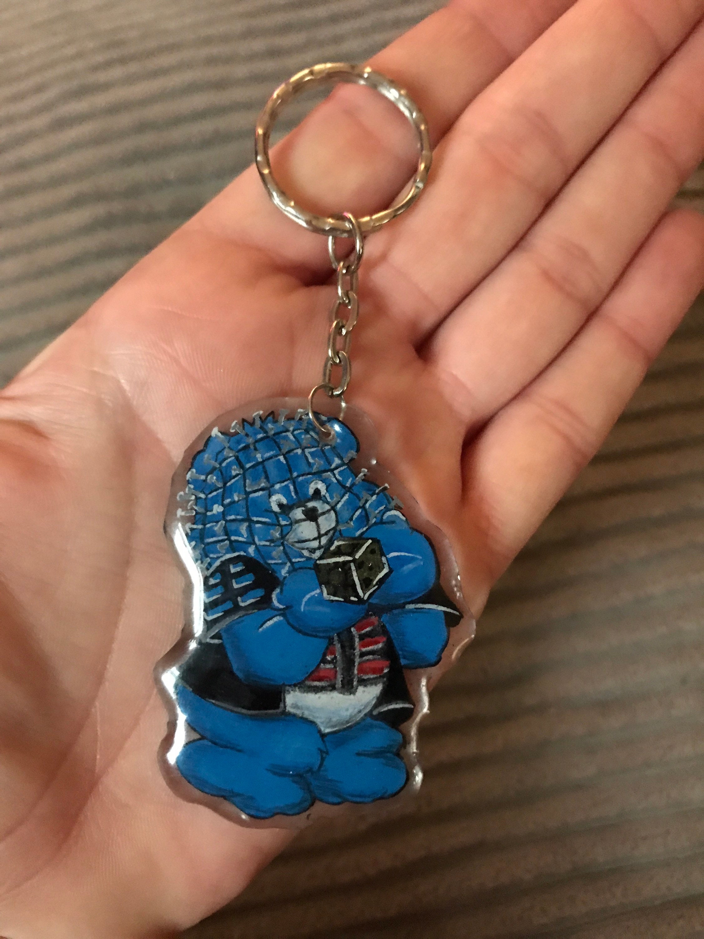 Hellraiser Pinhead Scarebear Keychain - Etsy