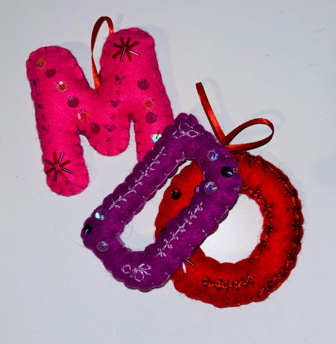 Embroidered Folk Felt Letters, Ornaments, PDF, Beginners Crafting ...