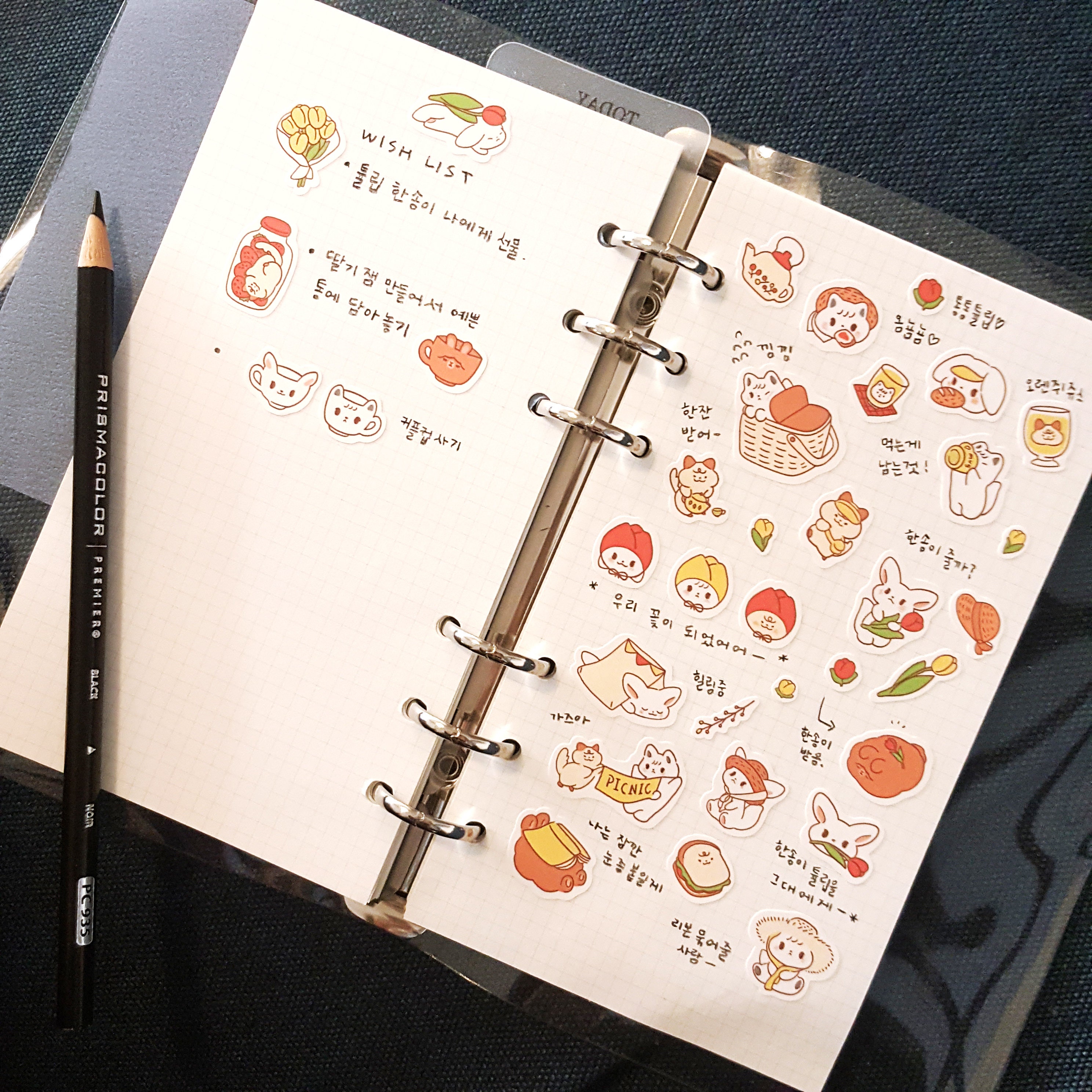 Picnic día pegatinas / LOVABLE OING / lindo / zorro / vacaciones ...