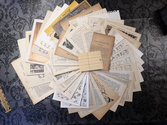 Large Pack of Vintage Papers | Etsy