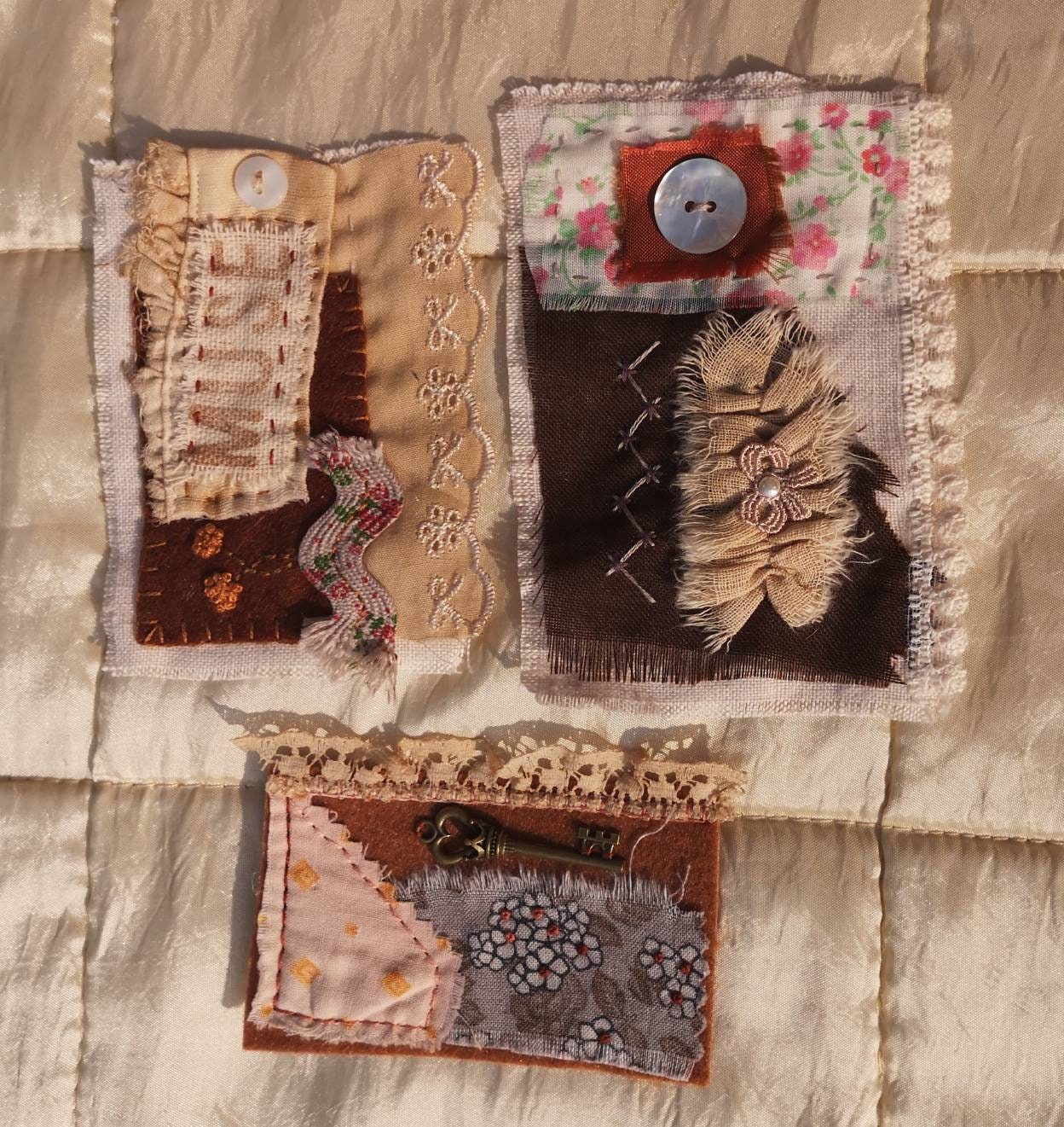 Embroidered Fabric Clusters - Etsy