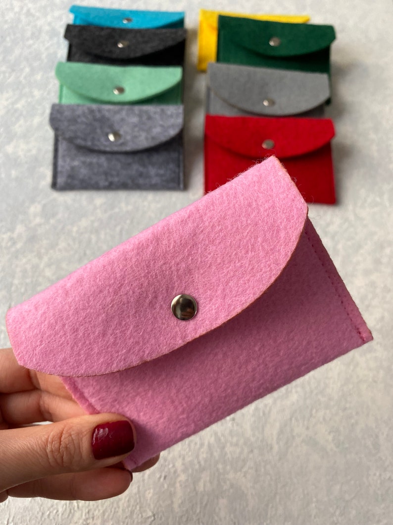 Felt Hand Bag ,wool Felt Hand Wallet, Wool Felt Personalized Buttoned ...
