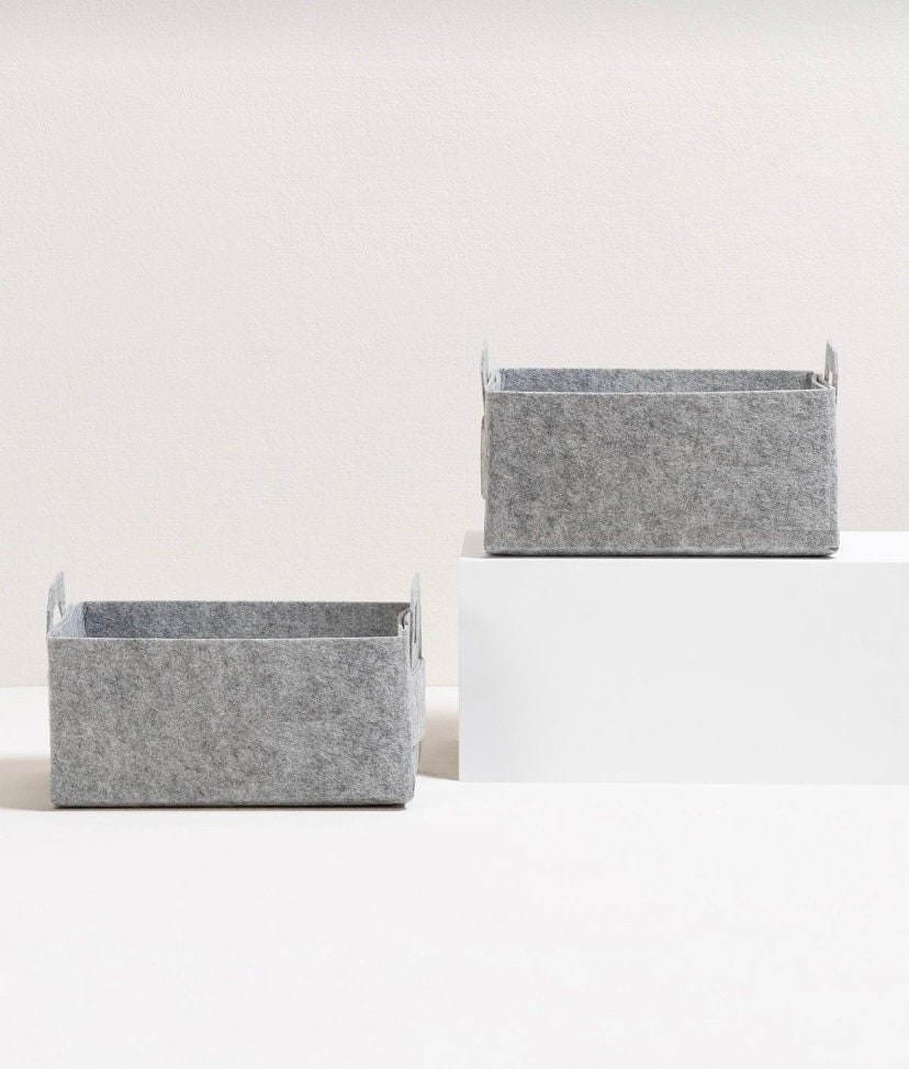 Modern Storage Basket /felt Storage Bin /household Storage Box /large ...