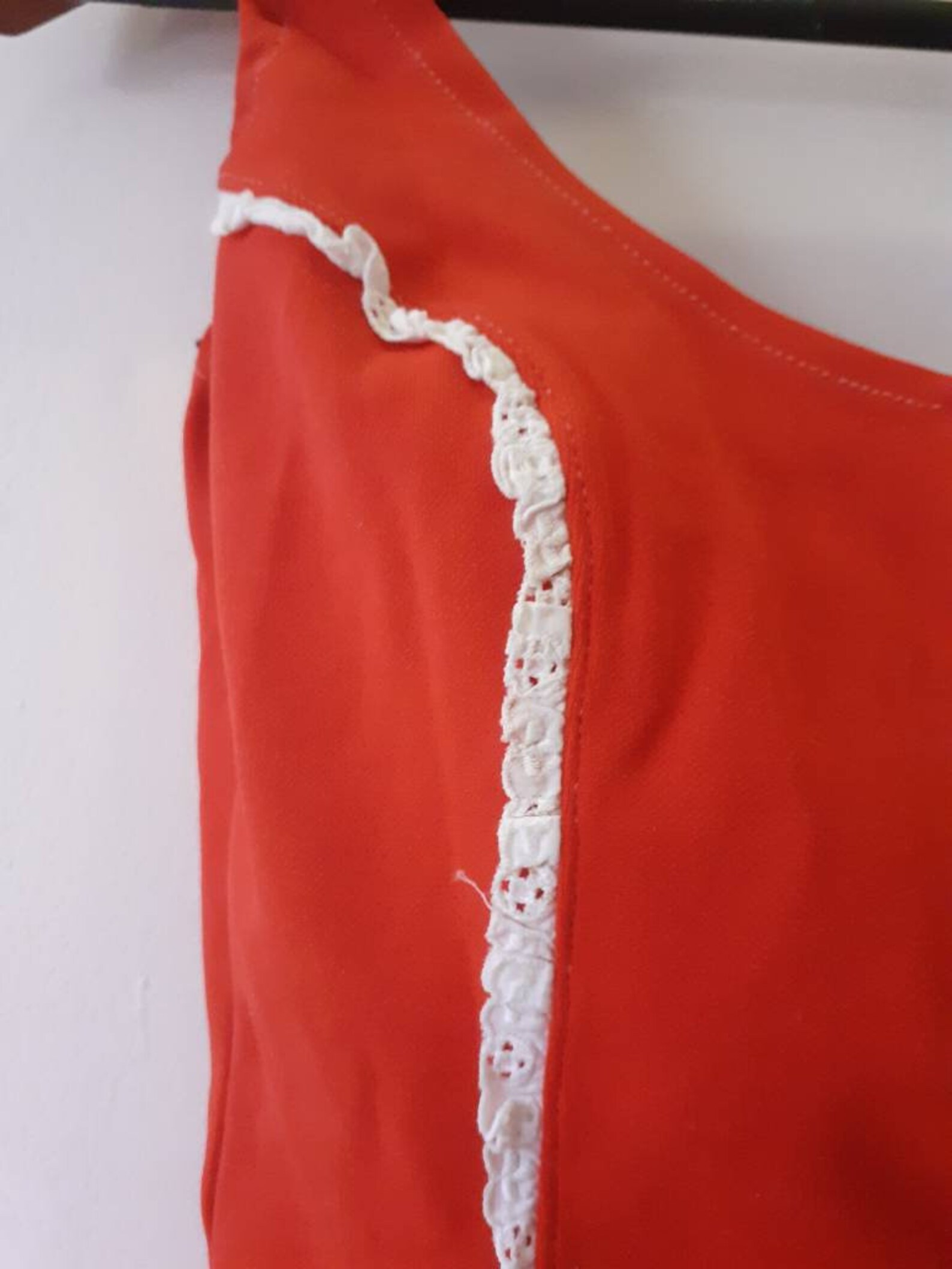 Increíble Traje De Baño Rojo De Una Pieza Etsy España