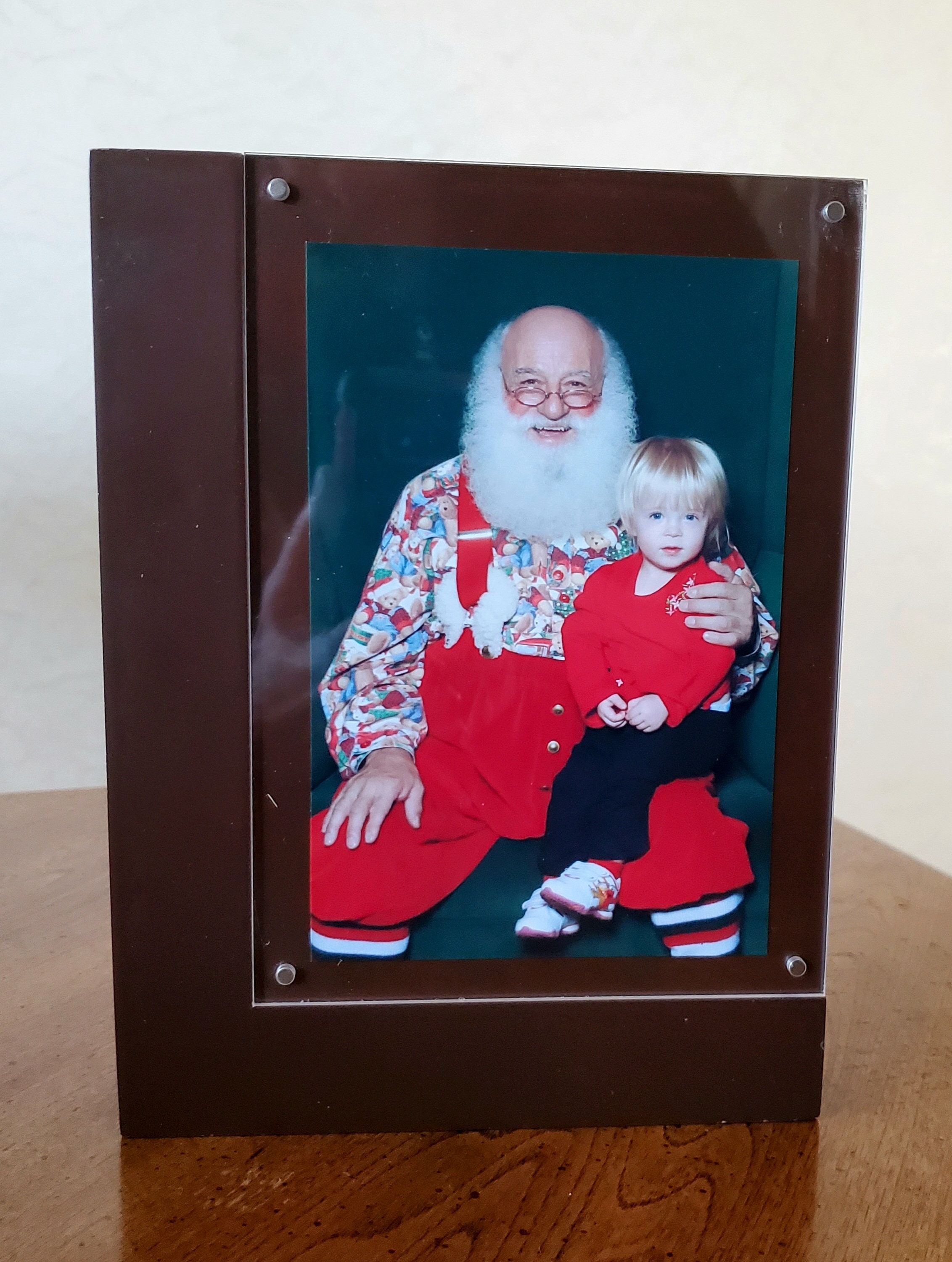 Unique Wood Block Standing Frame With Magnetic Cover for Photos up to ...