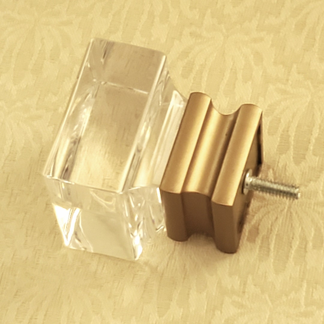 Large Clear Acrylic Drawer Knobs - Set of 2 - Etsy