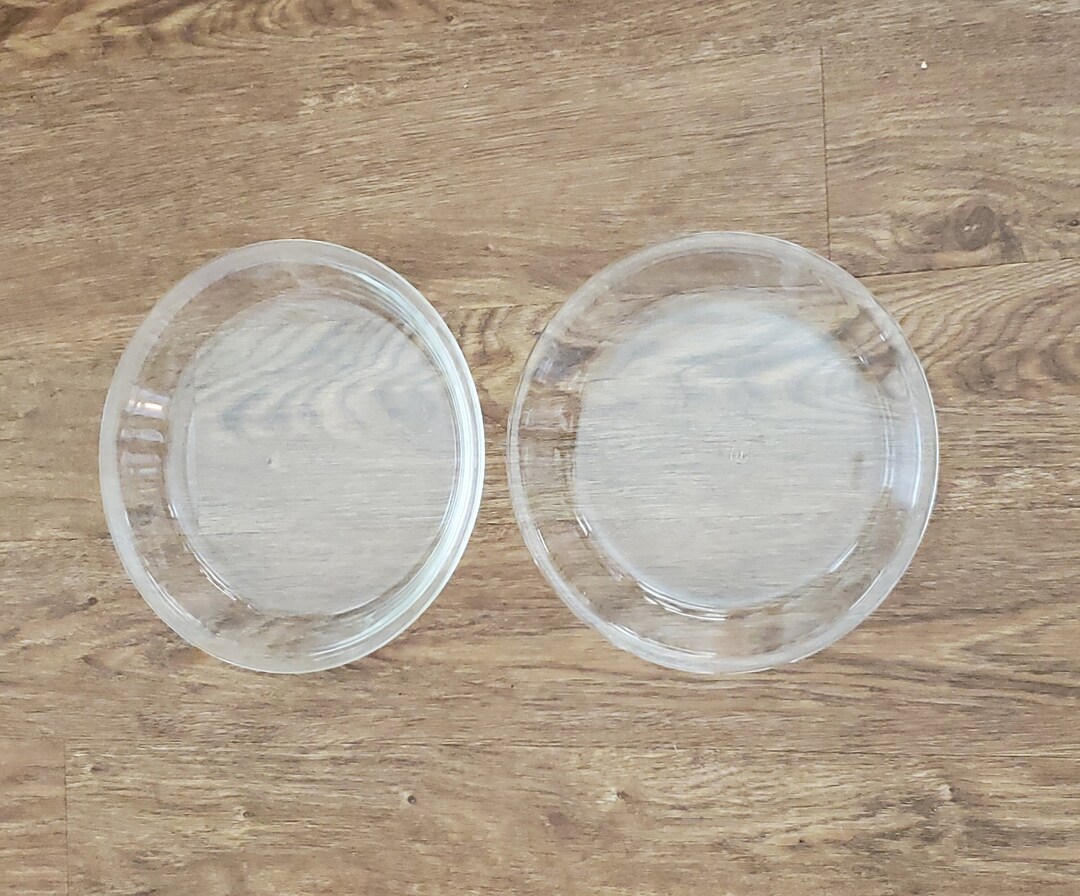 2 Vintage 9-inch Glass Pie Plates - Etsy