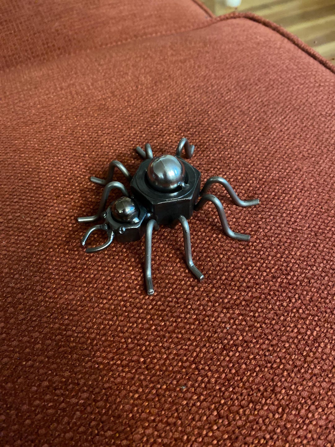 Handmade Recycled Metal Welded Halloween Spider One of a Kind Custom ...