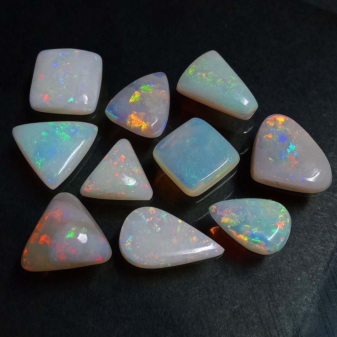 100% Natural Australian Opal Cabochon 10 Pieces Lot Amazing Quality ...