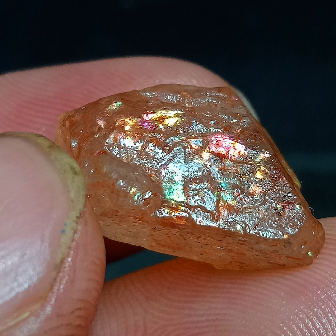 SUNSTONE !! Raw Sunstone Rough Rainbow Lattice Sunstone Exclusive ...