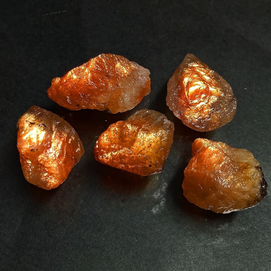 SUNSTONE !! Raw Sunstone Rough Rainbow Lattice Sunstone 5 Pcs Lot ...
