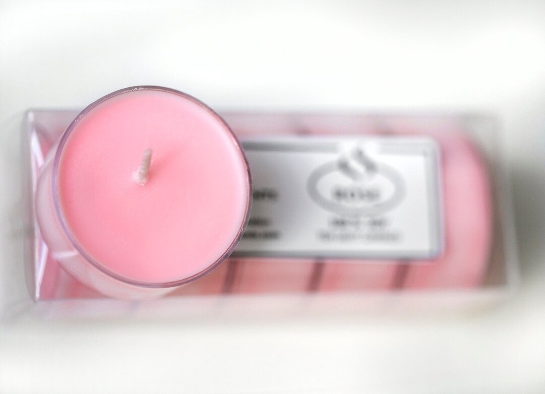 Rose, Tea Lights Candles, Soy, Unscented, Pack of 5 - Etsy