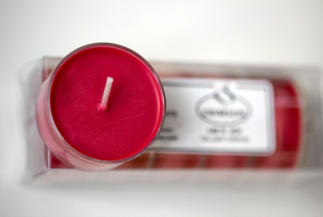 Crimson, Tea Lights Candles, Soy, Unscented, Pack of 5 - Etsy