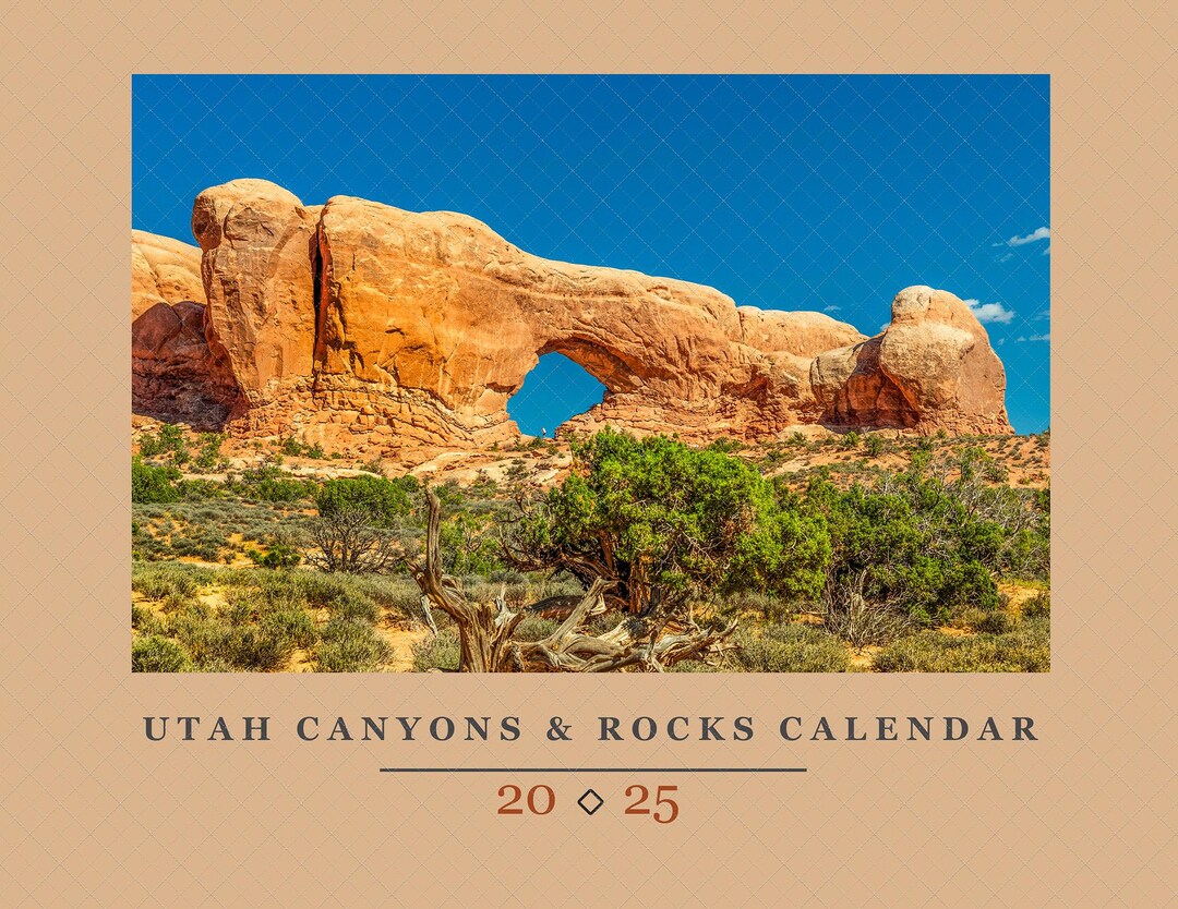 Utah Canyons 2025 Calendar 12 Months Nature Calendar Art Gift - Etsy