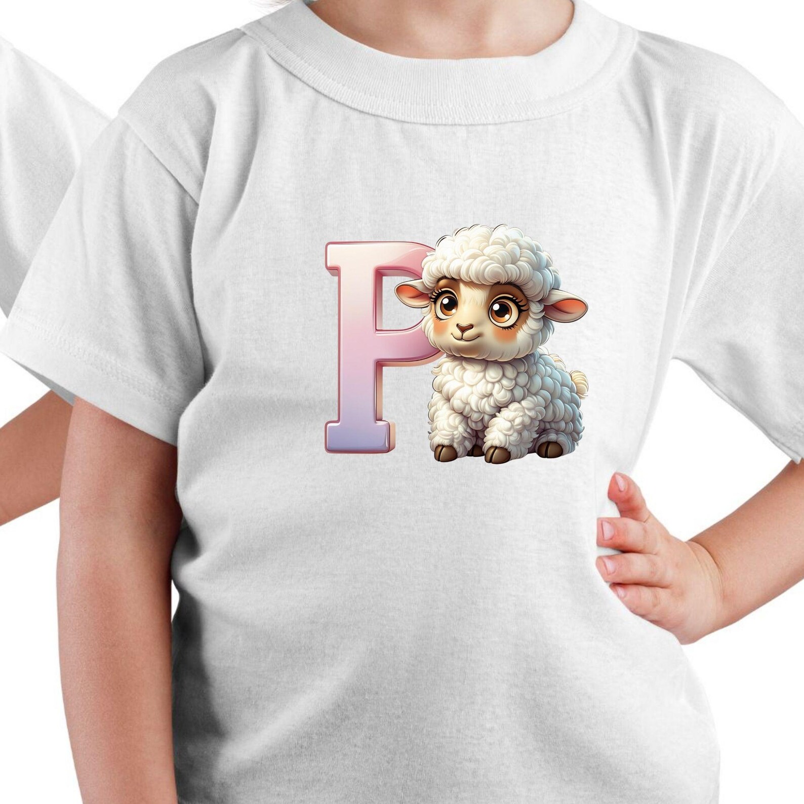 36 Cute Lamb Digital Clipart A-Z Alphabet and 0-9 Numbers. Digital ...