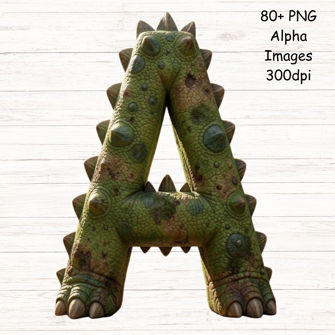 81 Dinosaur Skin Alphabet A-Z Upper, Lower Case, Numbers and Symbols ...