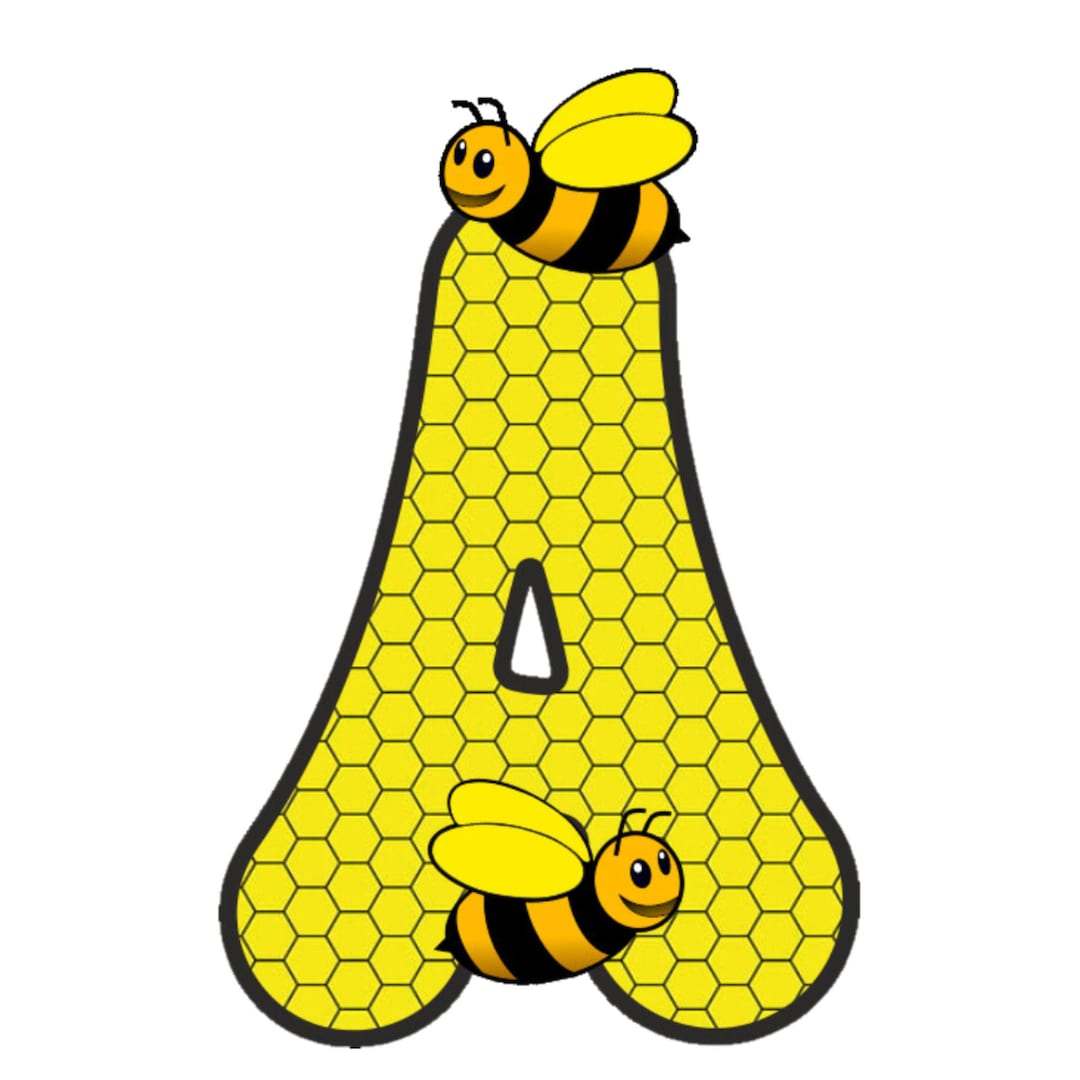 60 + Bumble Bees Alphabet & Numbers + Extras.digital Instant Download ...