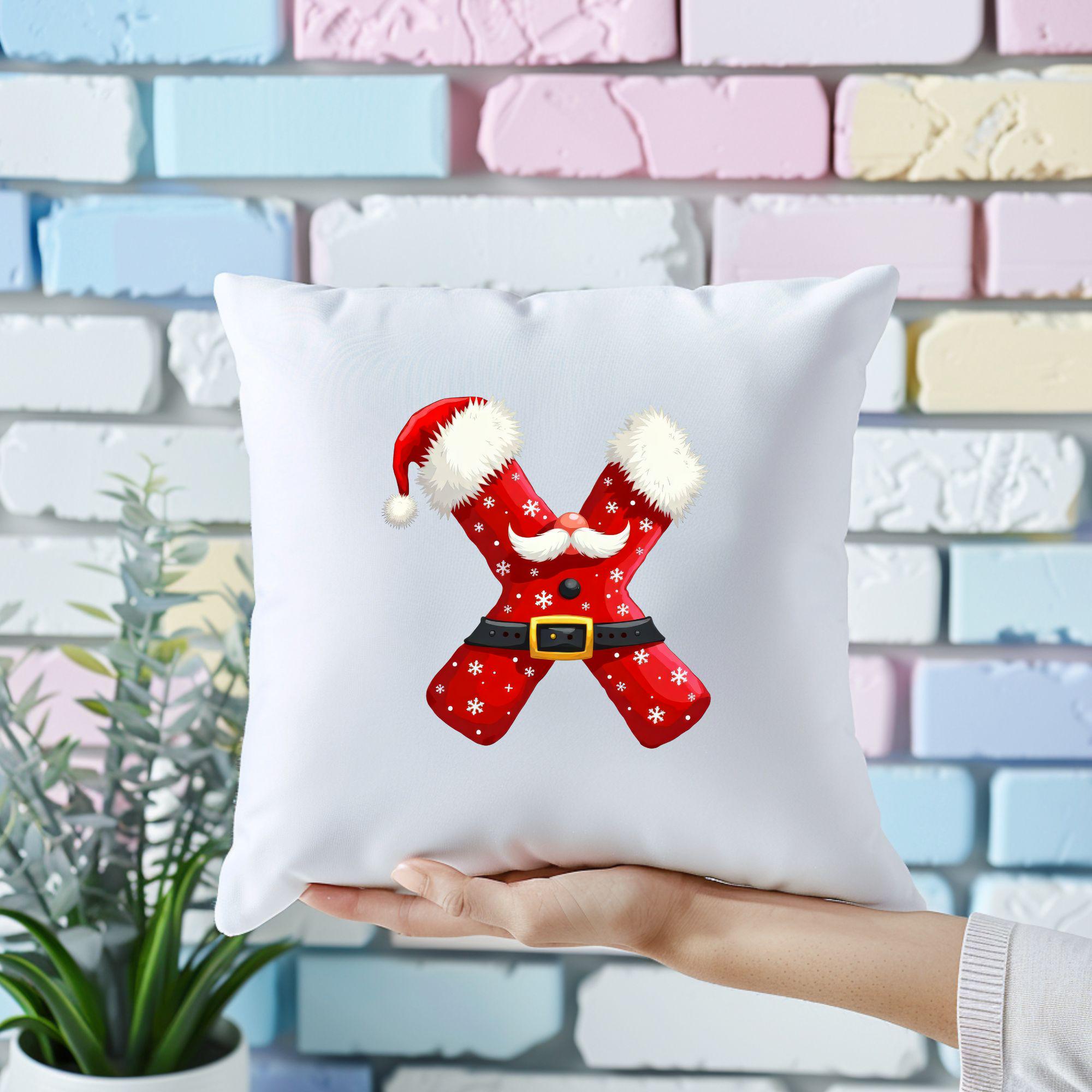 Christmas Santa Alphabet Clipart: 26 PNG Images. Digital Download ...