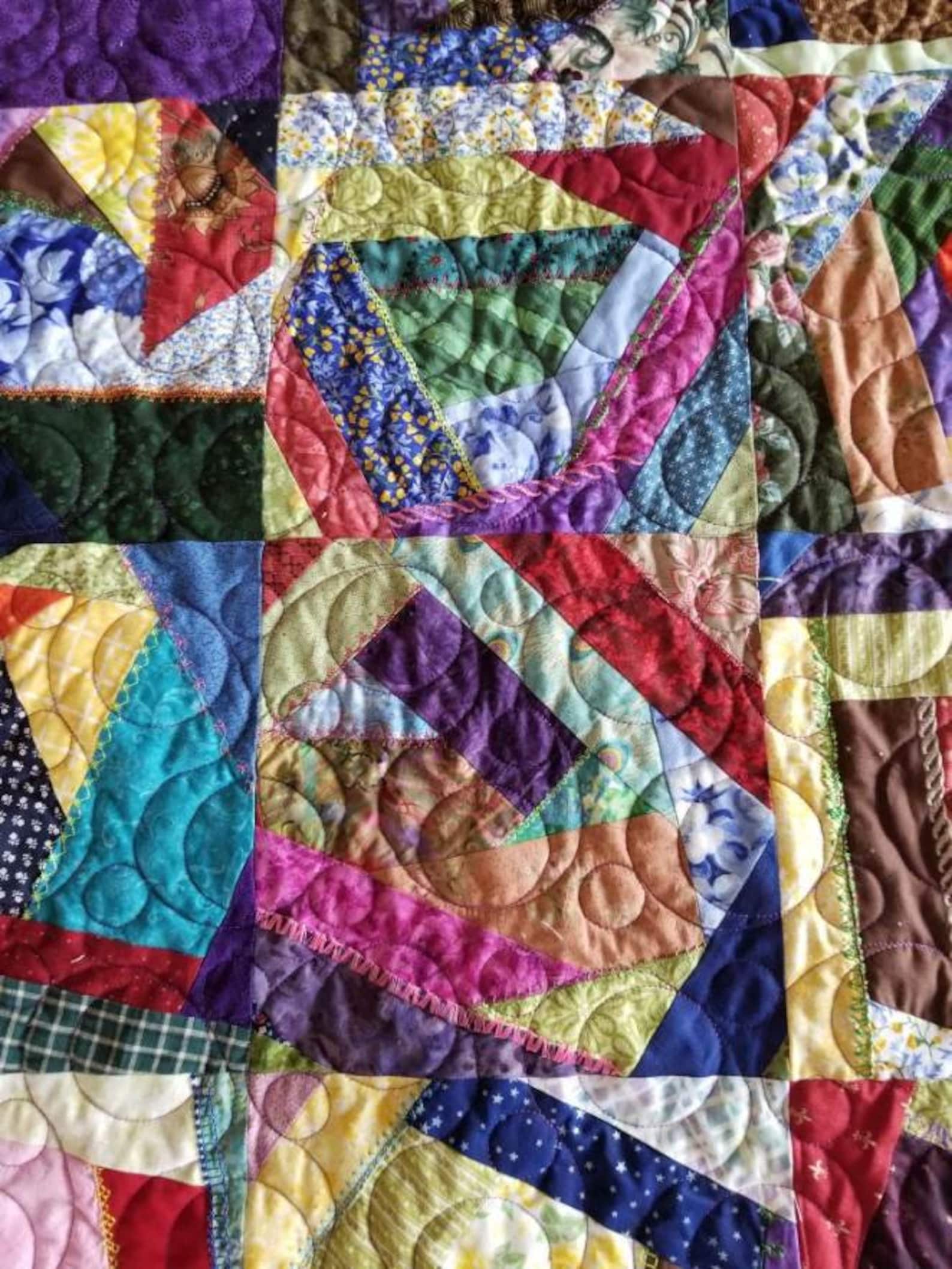 Handmade Crazy Quilt - Etsy