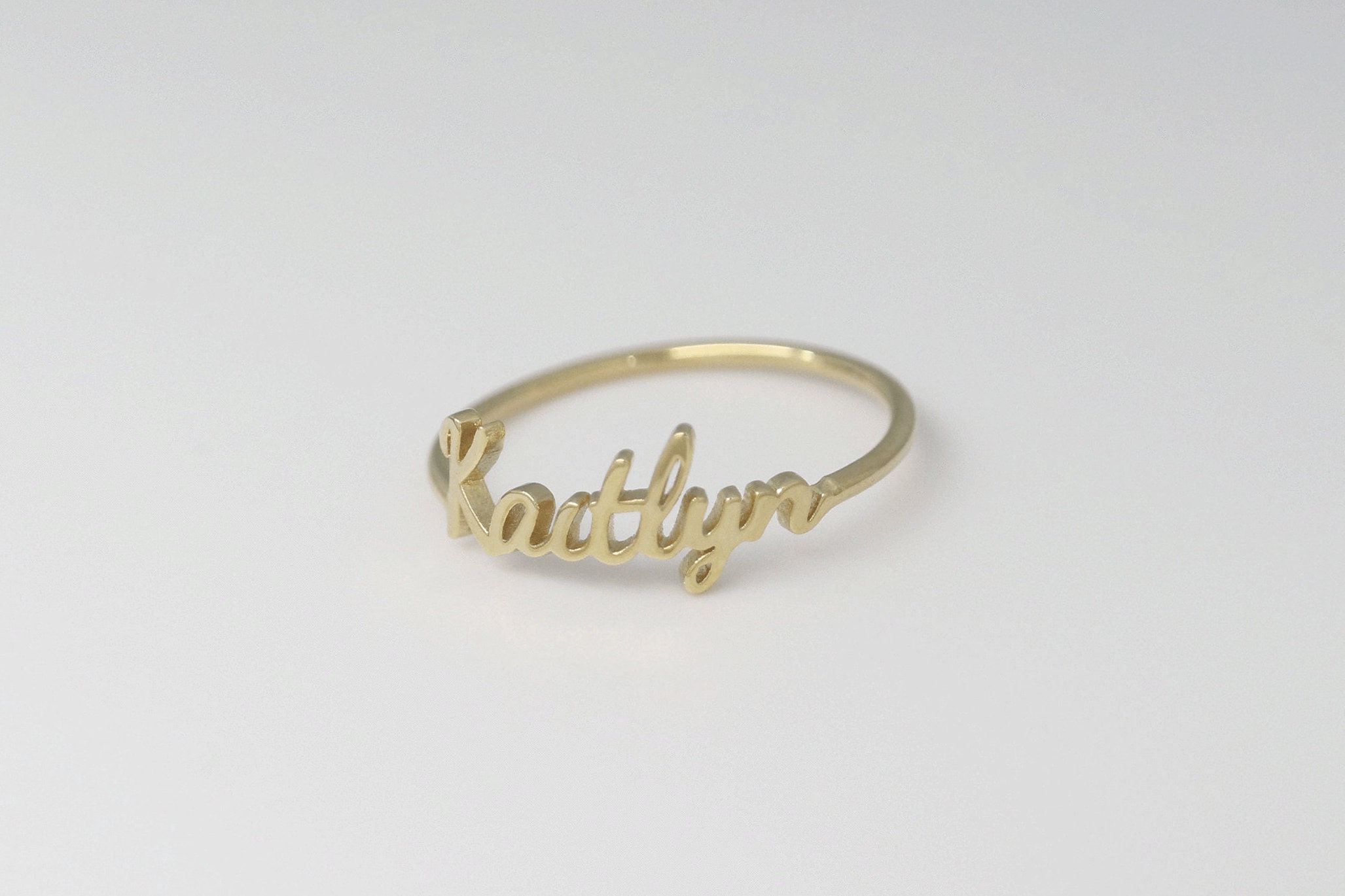 Personalized Name Ring Custom Monogram Ring Couple Signature Promise ...