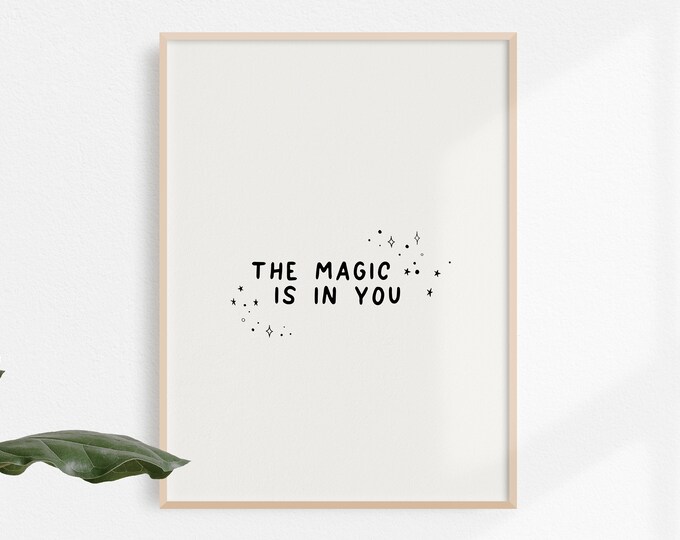 The Magic is in You Art Print Abstract Modern Artabstract - Etsy