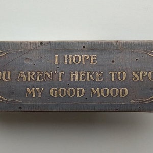 Fun Desk Brass Sign Gift for Boss Office Present Table | Etsy