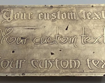 Custom Brass Name Plate Aged Metal Sign Antique Door Sign | Etsy