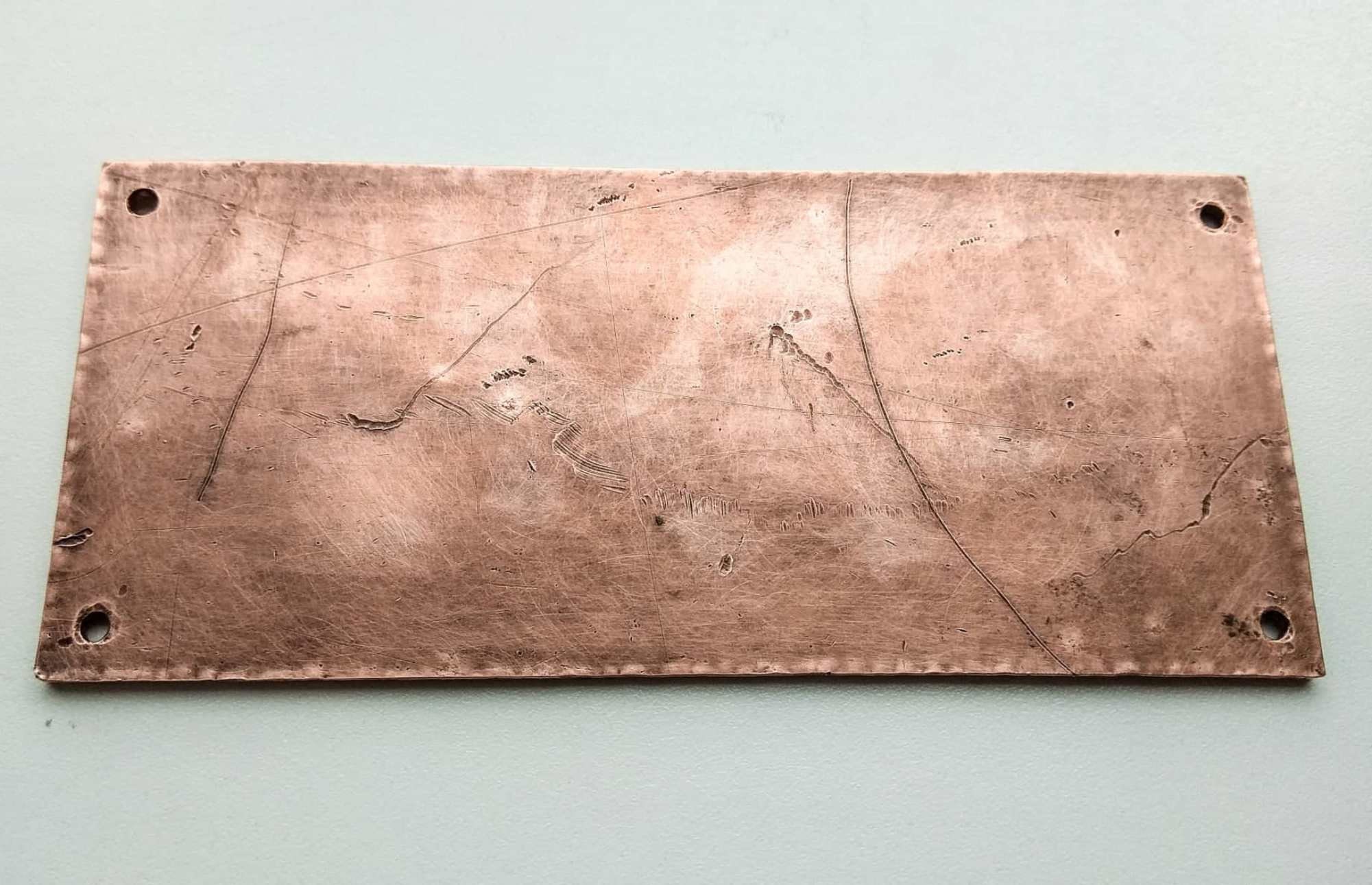 Copper Name Plate Aged Metal Vintage Plaque Personalized - Etsy