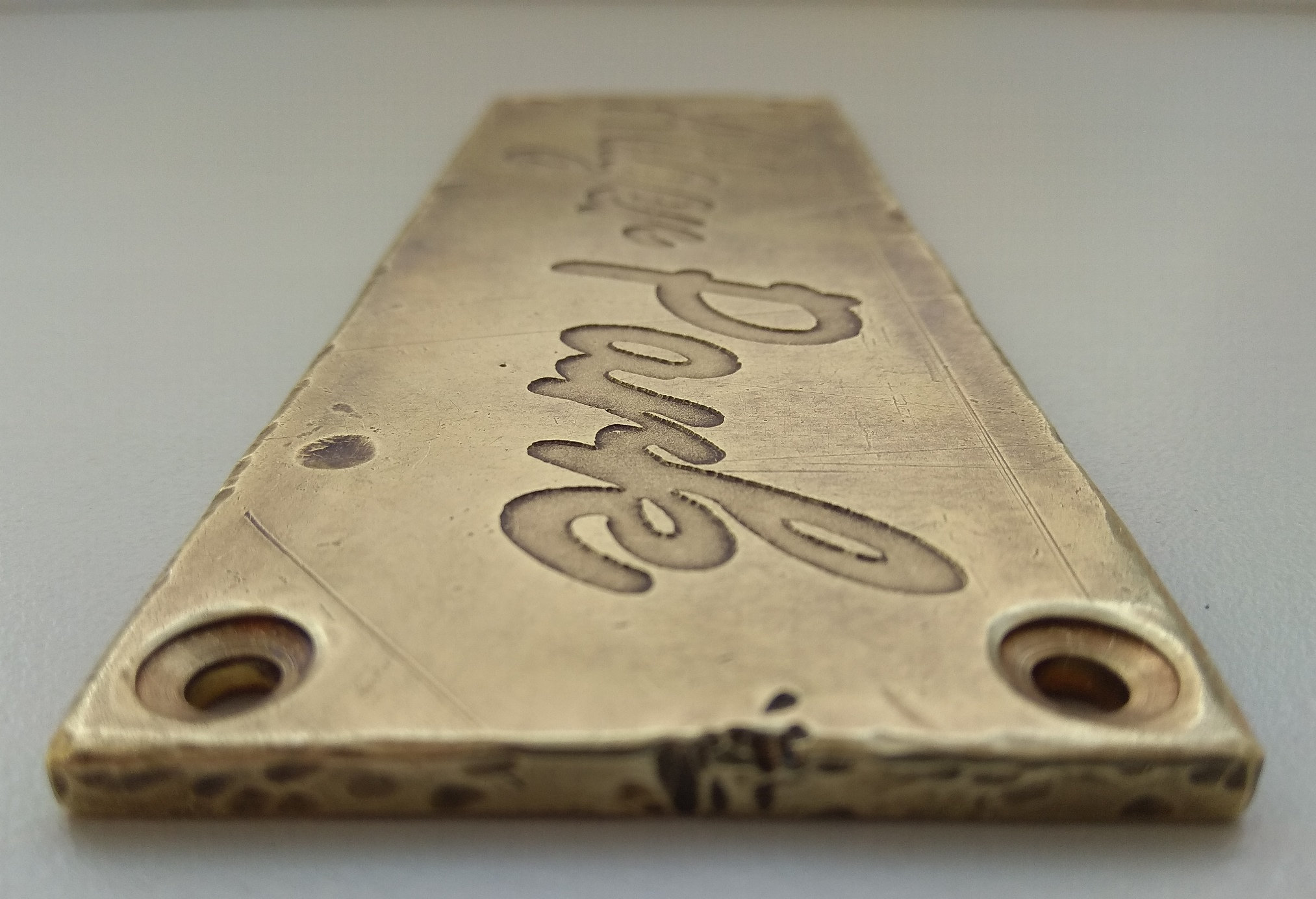 Custom Brass Name Plate, Antique Signage, Door Sign Gift, Home Vintage ...