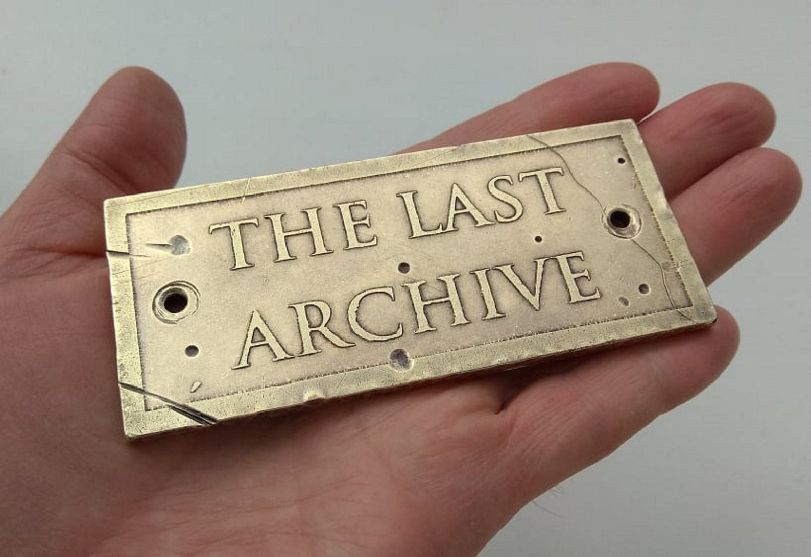 Custom Brass Name Plate Old Metal Plaque Antique Door Sign | Etsy