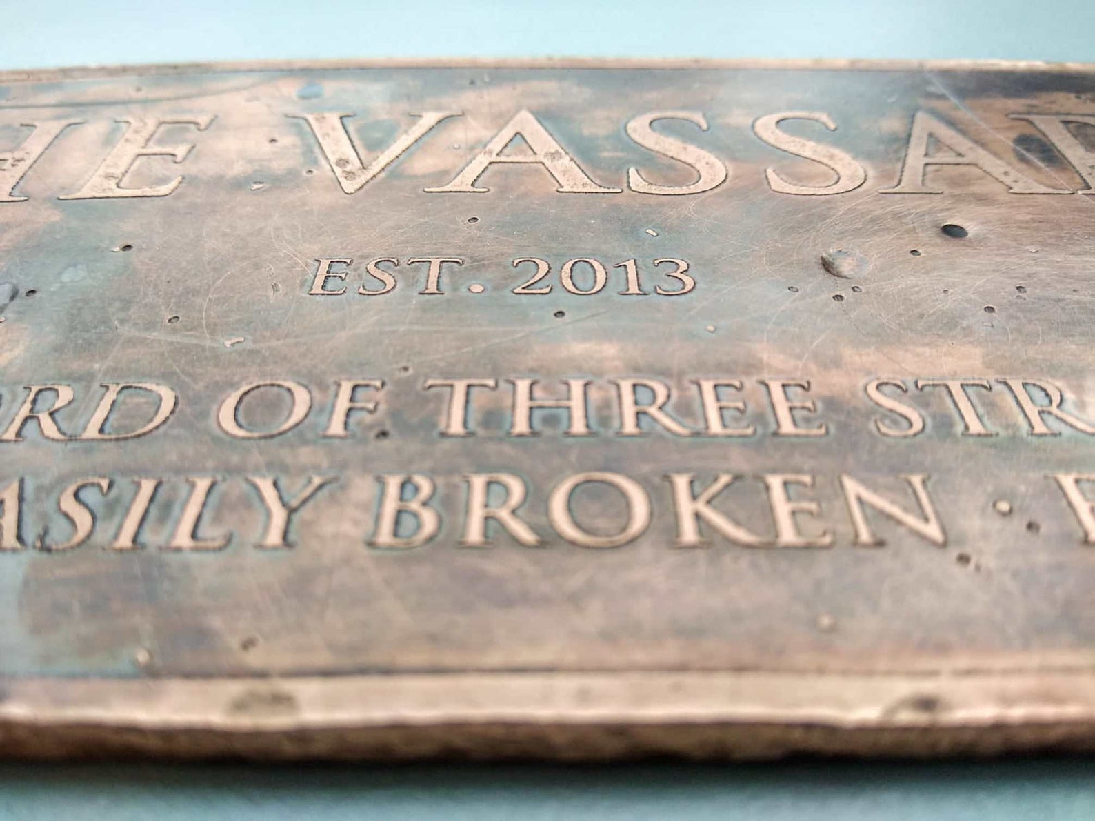 Copper Name Plate Aged Metal Vintage Plaque Personalized - Etsy