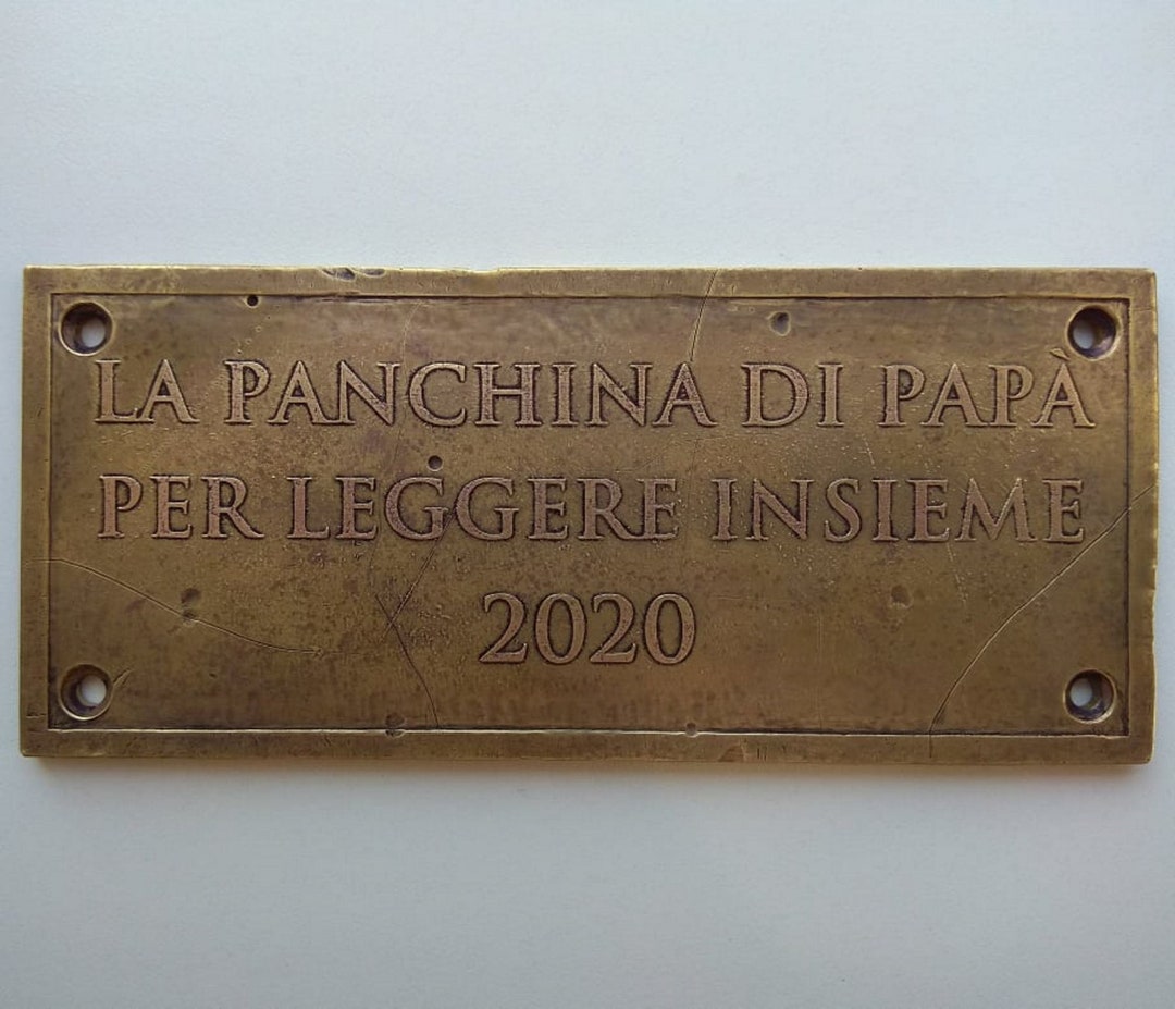 Custom Brass Name Plate, Old Metal Plaque, Vintage Aged Signage ...