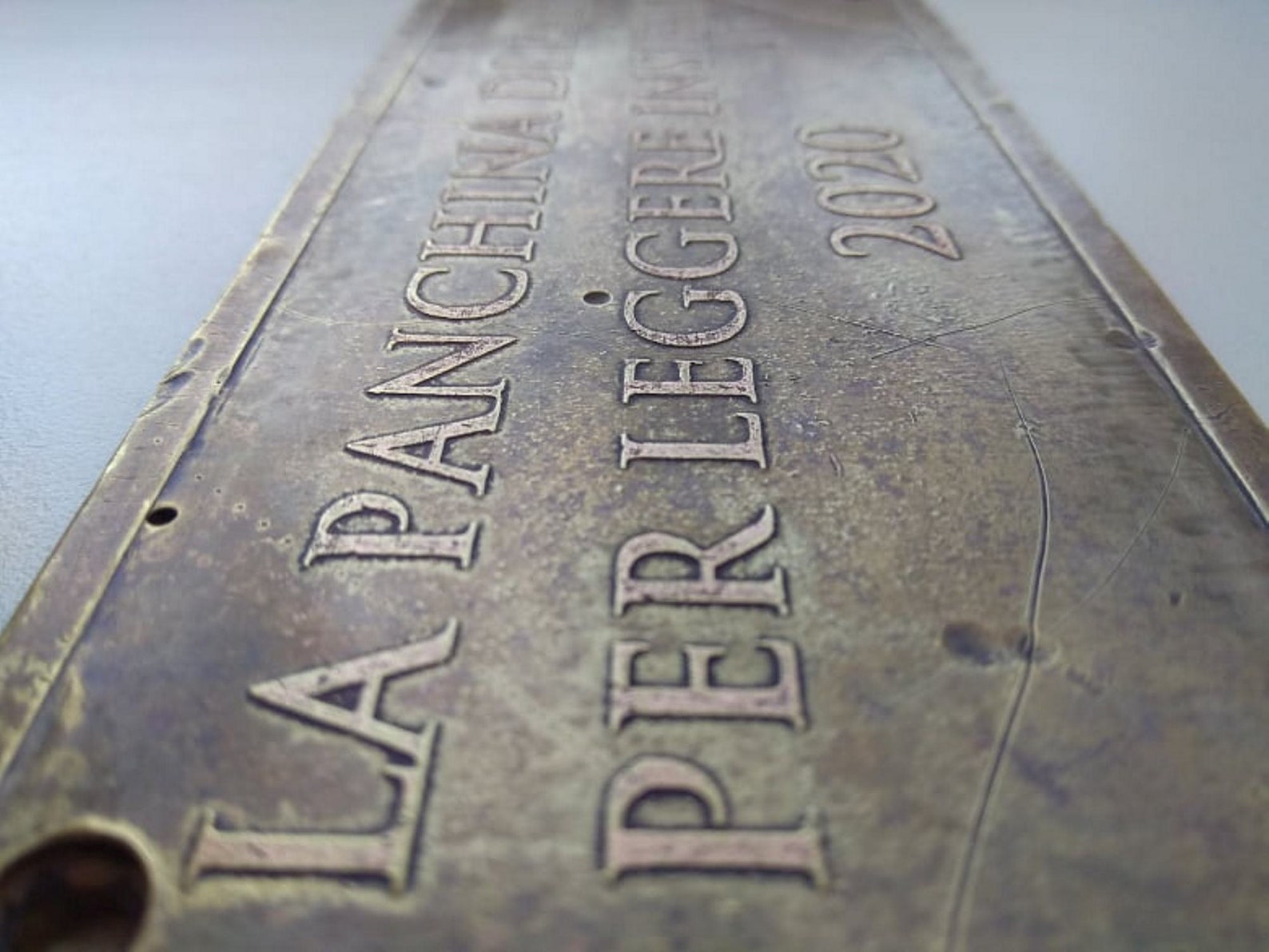 Custom Brass Name Plate Old Metal Plaque Vintage Aged - Etsy