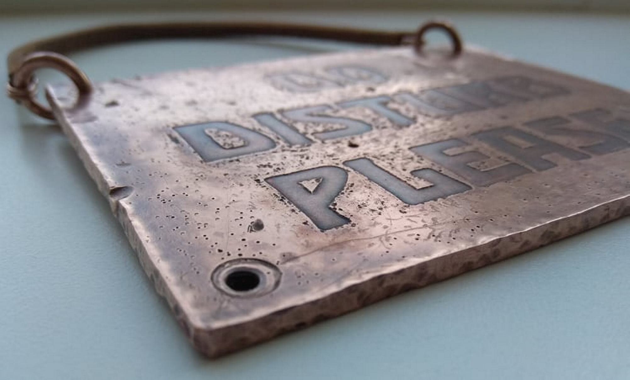 Custom Vintage Copper Sign Door Sign Do Not Disturb Home - Etsy