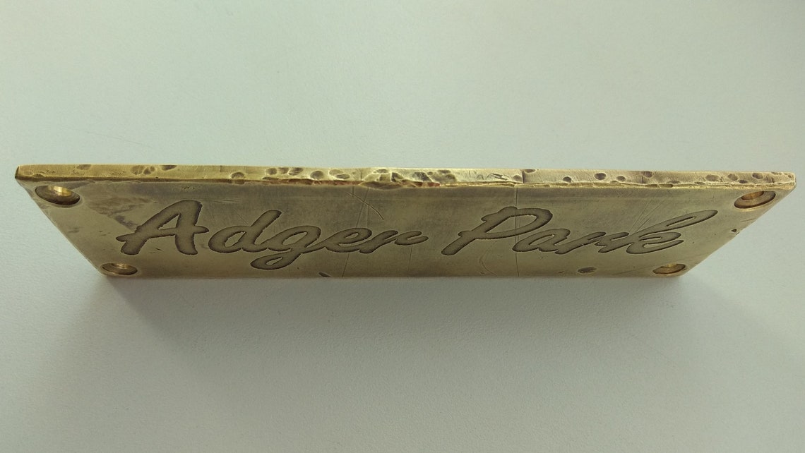 Custom Brass Name Plate, Antique Signage, Door Sign Gift, Home Vintage ...