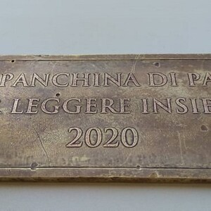 Custom Brass Name Plate, Old Metal Plaque, Vintage Aged Signage ...