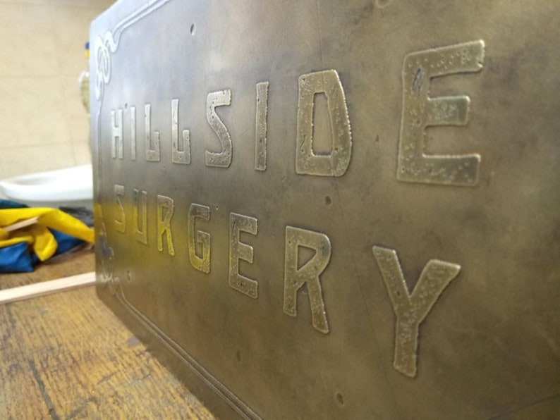Custom Brass Name Plate Antique Signage Door Sign Home - Etsy