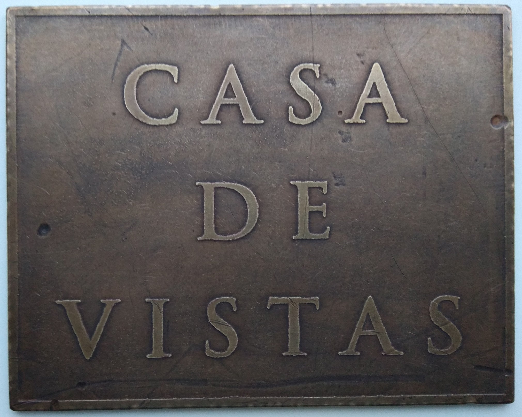 Custom Brass Name Plate, Housewarming Gift, Door Sign, Home Vintage ...