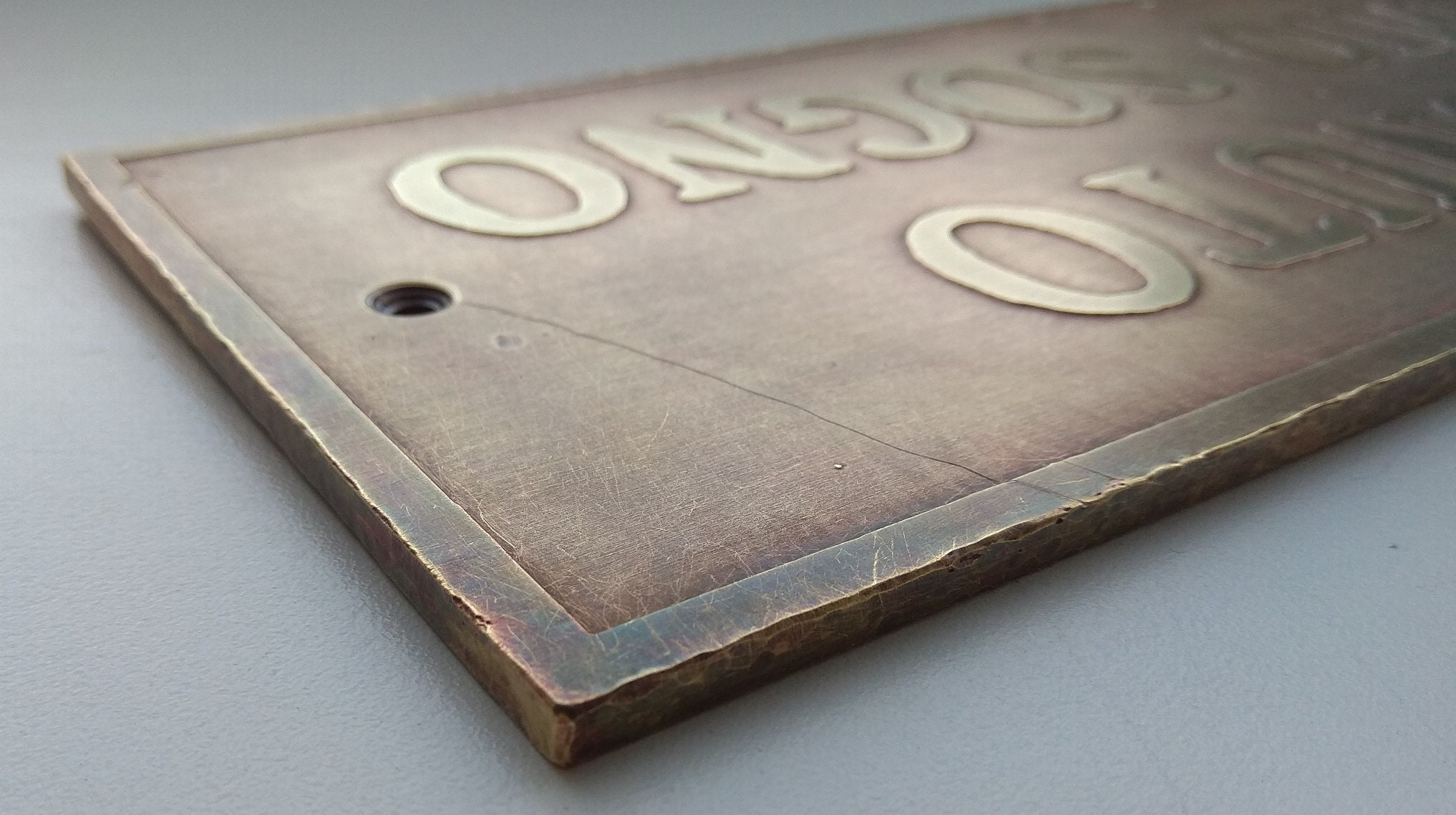 Custom Brass Name Plate Antique Signage Door Sign Home - Etsy