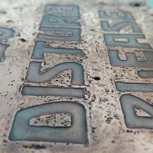 Custom Vintage Copper Sign, Door Sign, Do Not Disturb, Home Office ...