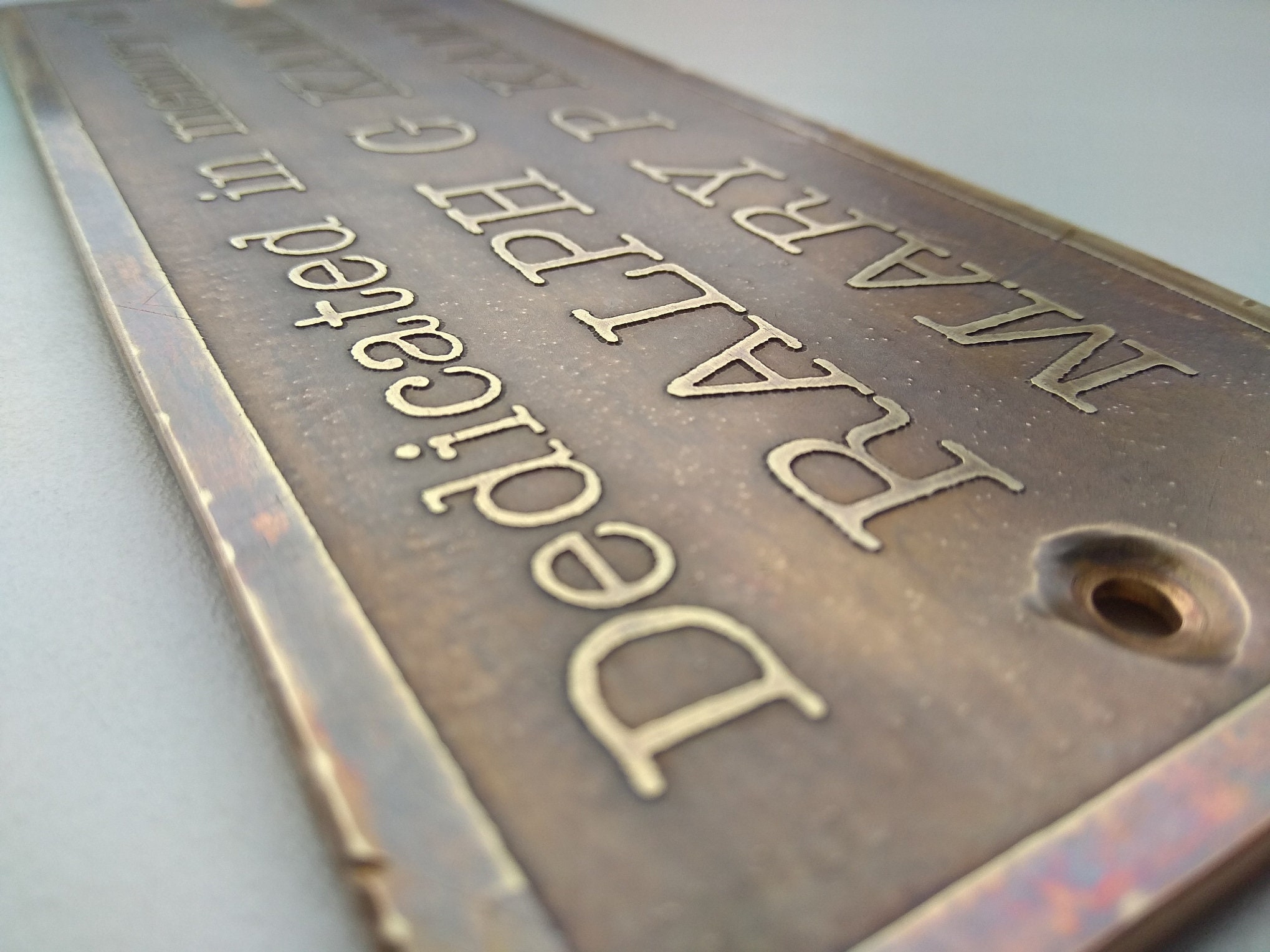 Custom Brass Name Plate Antique Signage Door Sign Home - Etsy UK